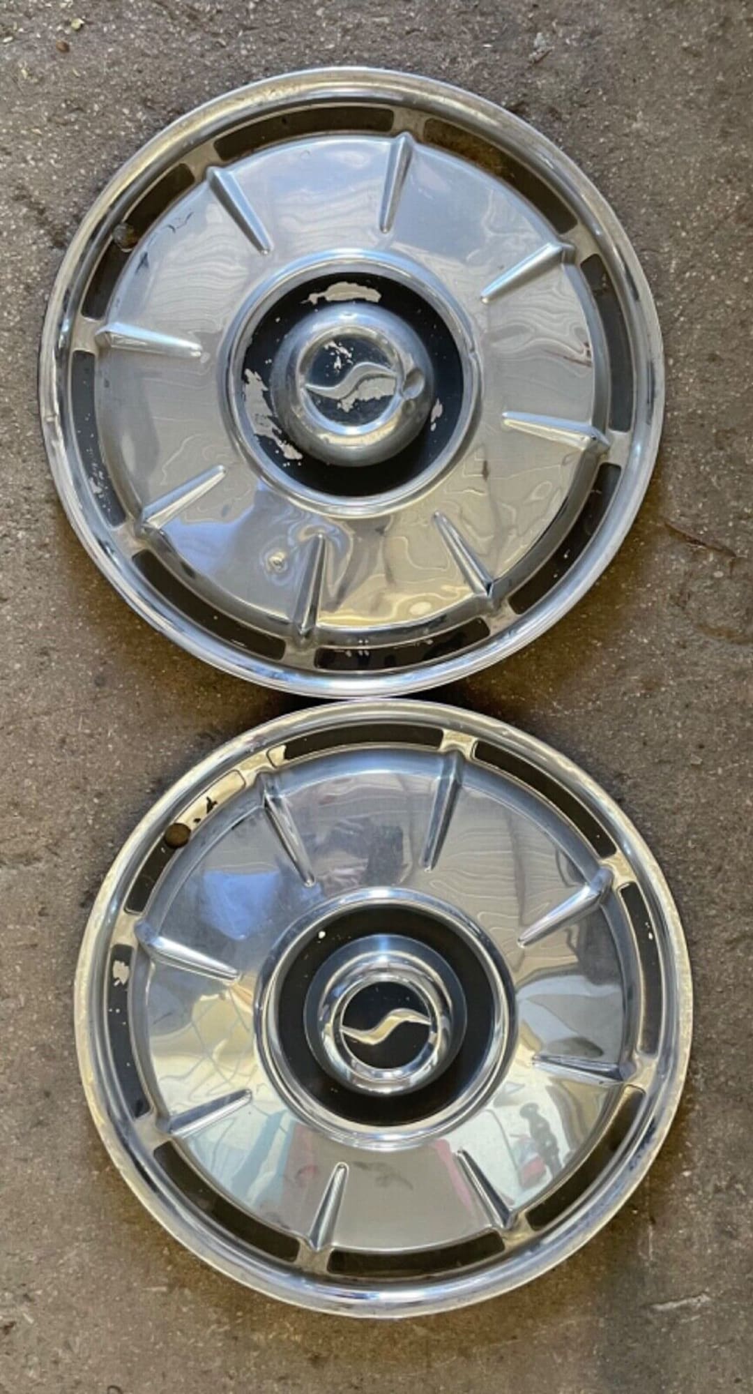 1964 65 Studebakers 2 Hubcaps Accessory Full Wheel Cover 15" Hubcap Ac ...