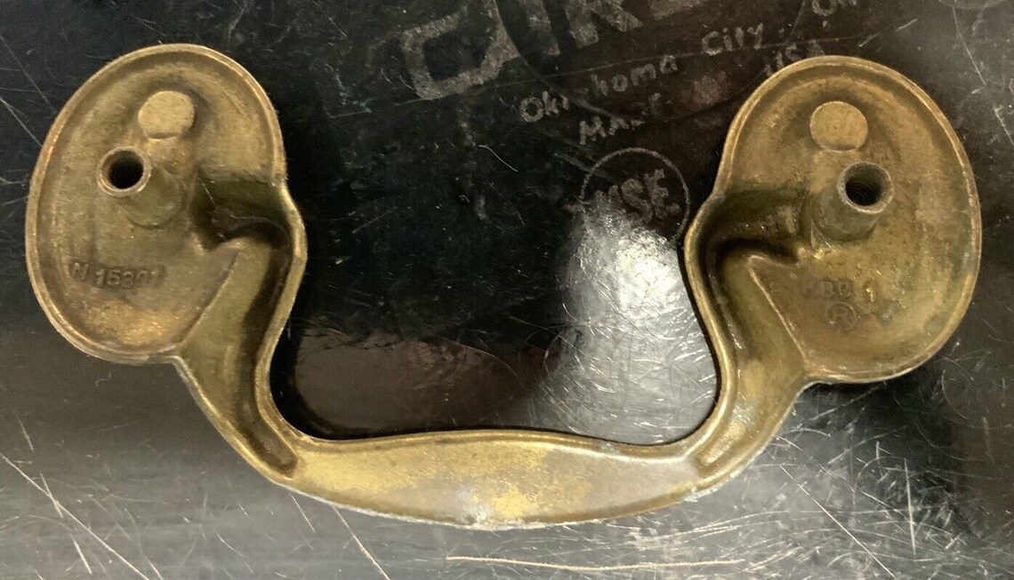 Chippendale Vintage Antique Hardware Drawer Pull Brass Swan Neck 3 1/2 ...