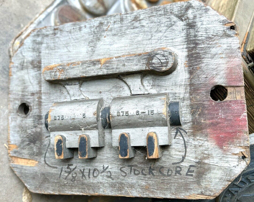 Industrial Vintage Wooden Foundry Mold Pattern 19 X 14 Stamped Alamo ...