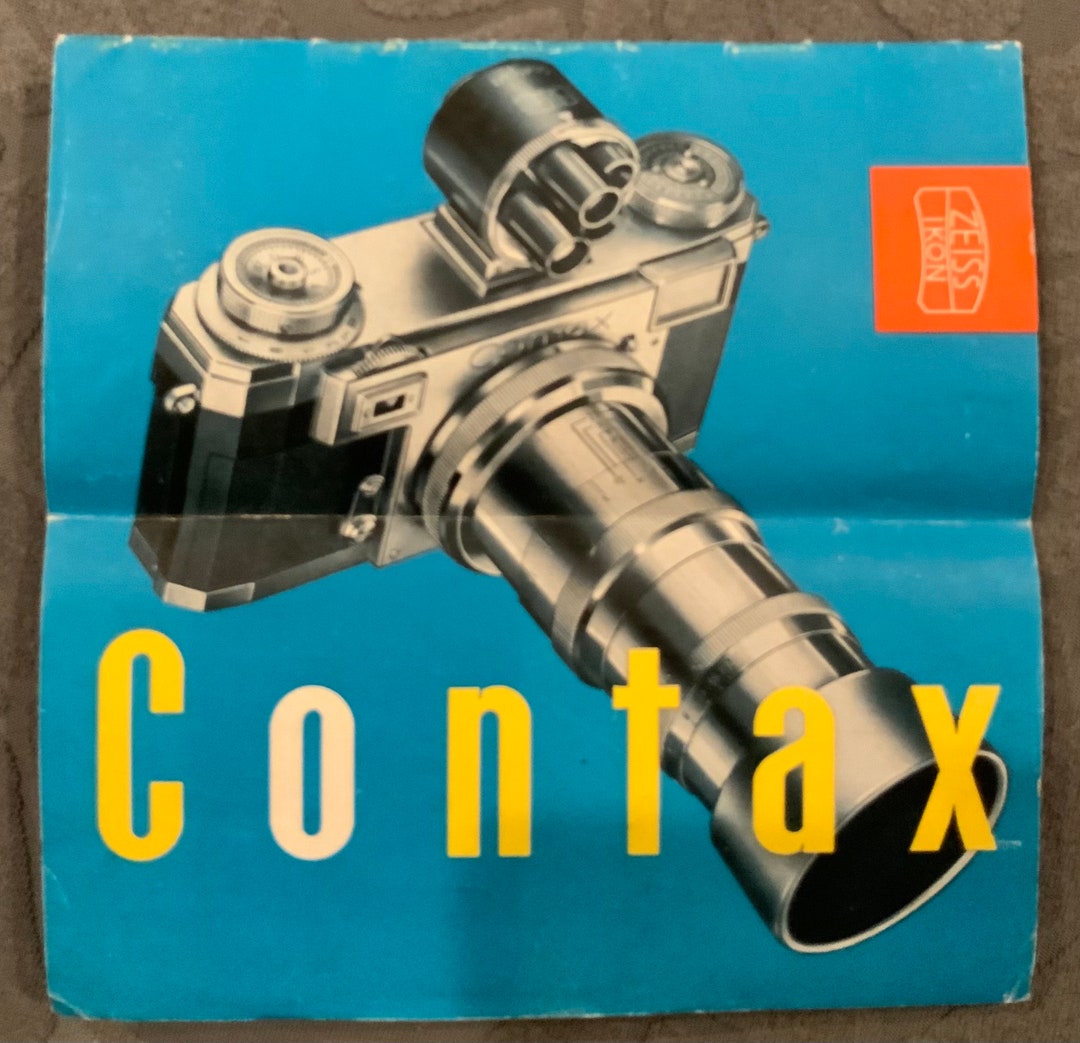 Zeiss Icon Contax Iia, Iiia Vintage Sales Brochure, 1950s - Etsy