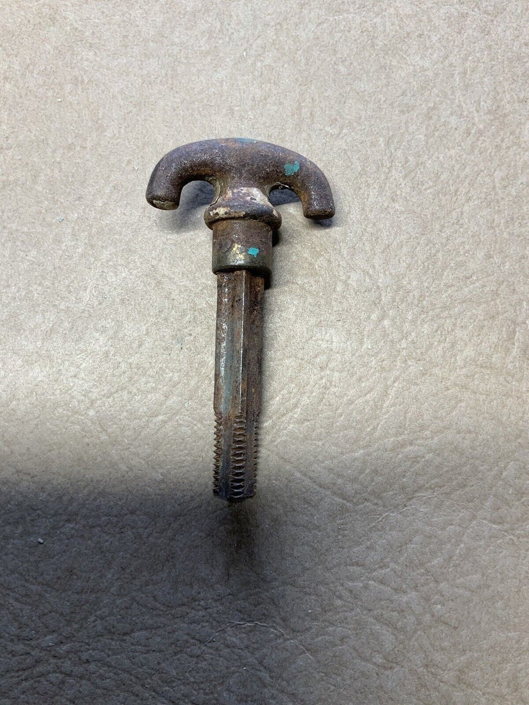 Antique Vintage Threaded Door Knob Thumb Turn Closet Spindle Reclaimed ...