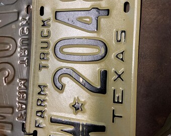 Vintage Original 1968 Texas Trailer License Plate in Excellent ...