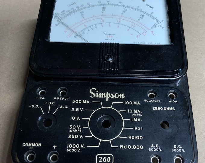 Simpson Model 260 Series 3 Multimeter New Old Stock Unitfront Units ...