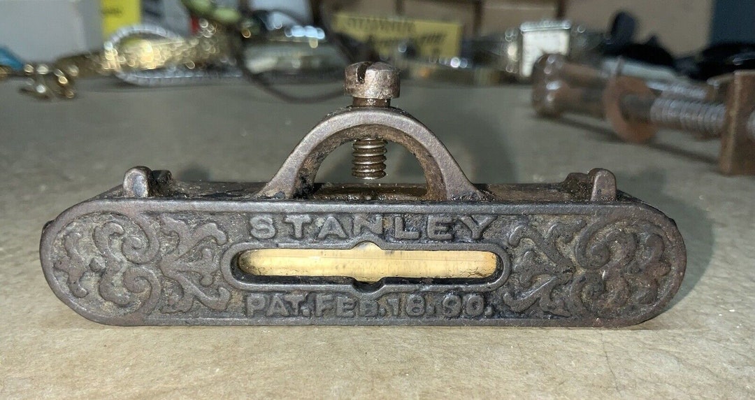 Vintage Antique Stanley Line Level Pat Feb 18, 90 Cast Iron - Etsy