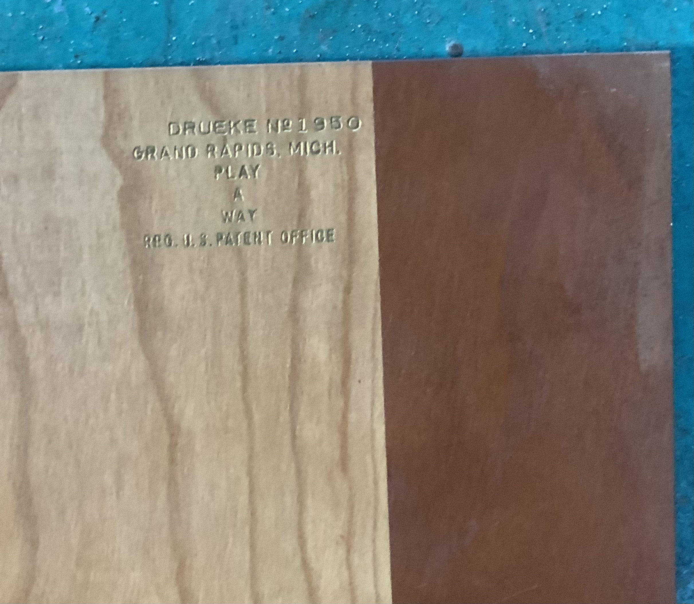 Vintage Drueke Scoremaster Deluxe Wooden Cribbage Board No. 1150 in ...