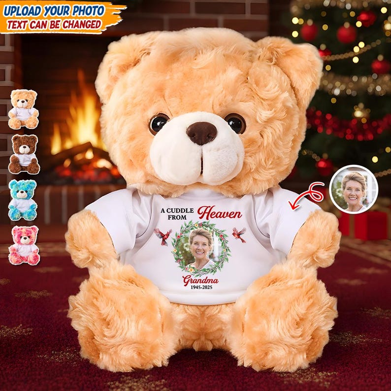 A Cuddle From Heaven - Memorial Personalized Custom Teddy Bear Plush ...