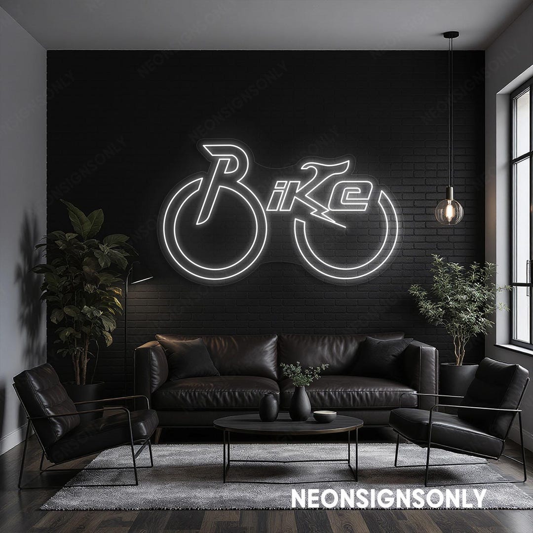 Bike Led Neon Sign, Bike Light up Line Bicycle Led Sign, Bicycle ...