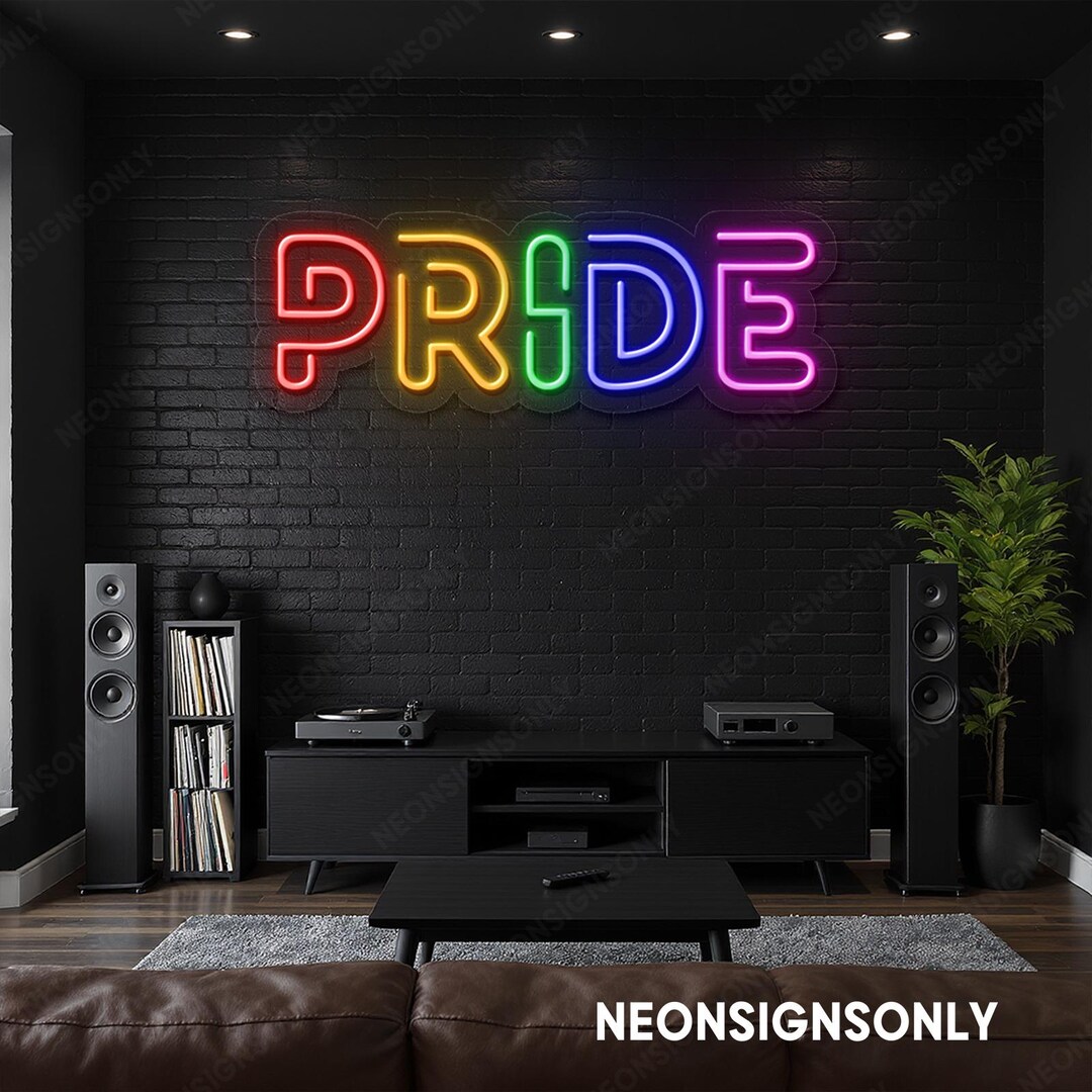 LGBTQ+ Pride LED Neon Sign, Colorful LGBT+ Pride Wall Light, Pride Lgbt ...