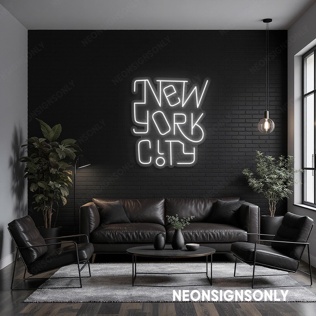 New York City LED Neon Sign, New York City Led Wall Light, NYC Led Neon ...