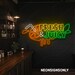 Fresh & Juicy LED Neon Sign, Fresh and Juicy Orange Drink Light Wall ...