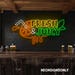 Fresh & Juicy LED Neon Sign, Fresh and Juicy Orange Drink Light Wall ...