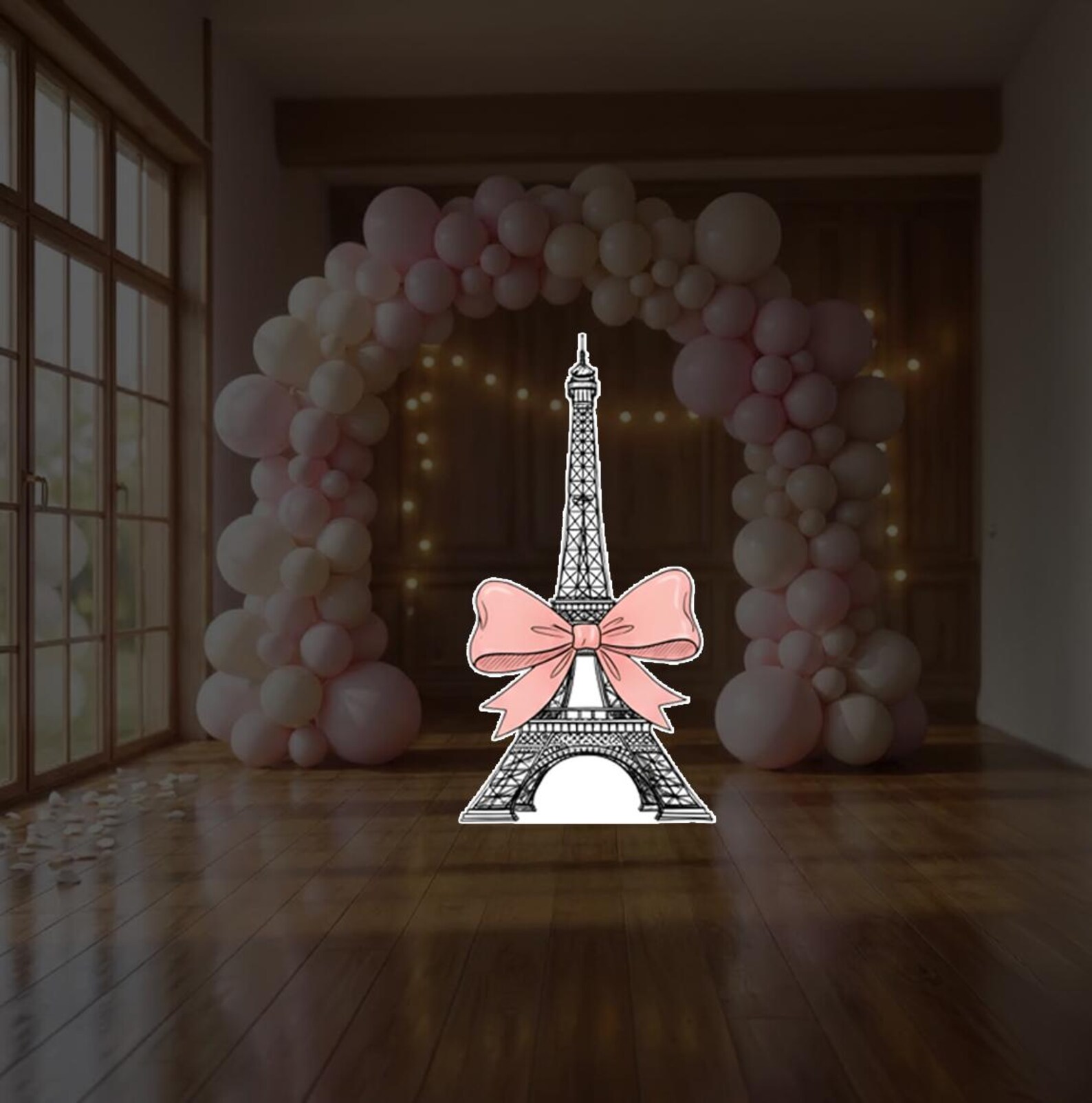 Paris Party Cutouts, Eiffel Tower & Paris Cafe Props, Pink French Baby ...