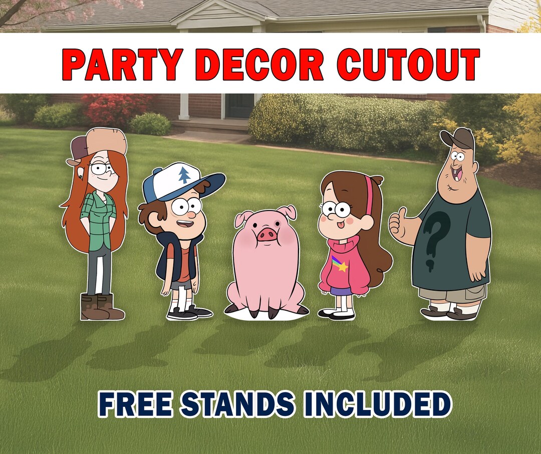 Gravity Falls Party Decor - Gravity Falls Birthday Props - Gravity ...