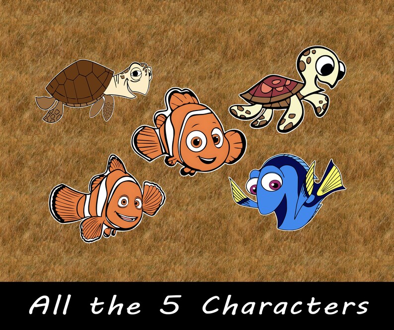 Finding Nemo Cutouts - Birthday Party Decor - Event Props - Centerpiece ...