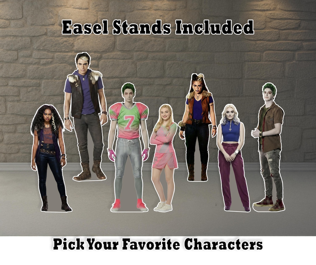 PHYSICAL PRODUCT Life Size Disney Zombies Cutouts , Birthday Decor ...
