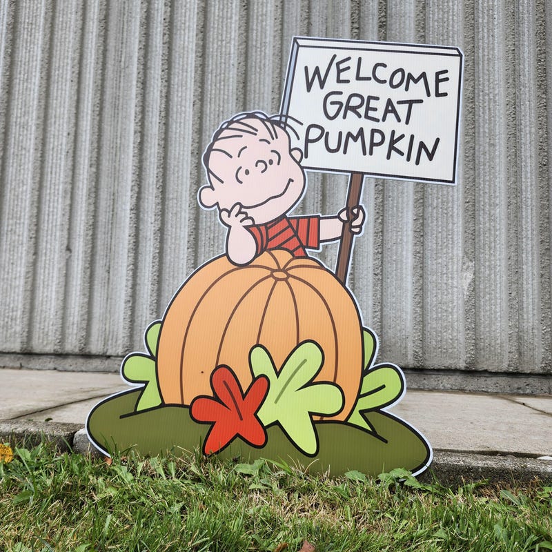 Welcome Great Pumpkin Sign - Etsy