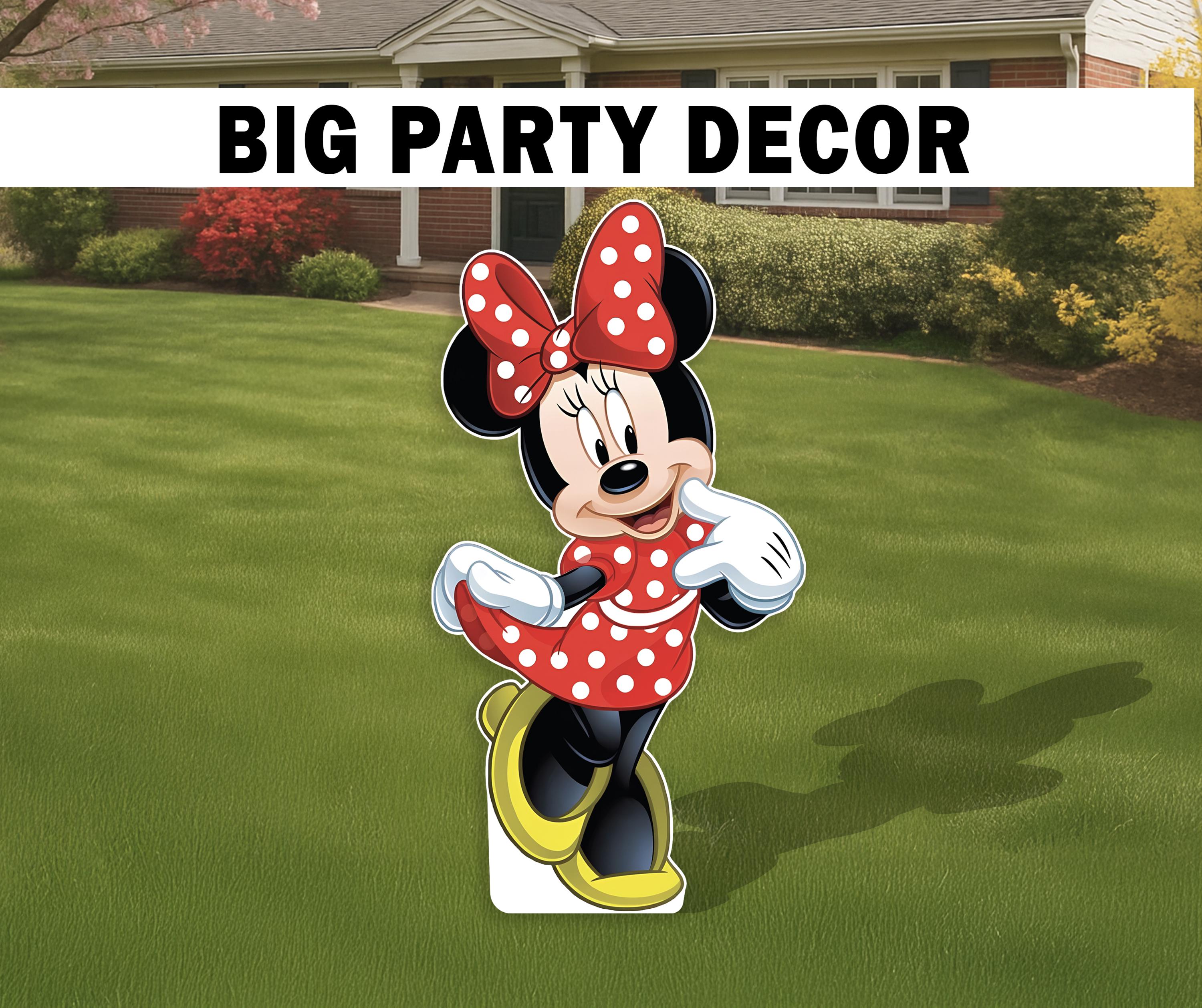 Minnie Mouse Life Size Cartoon Cutout | Various Sizes | Kids Birthday ...