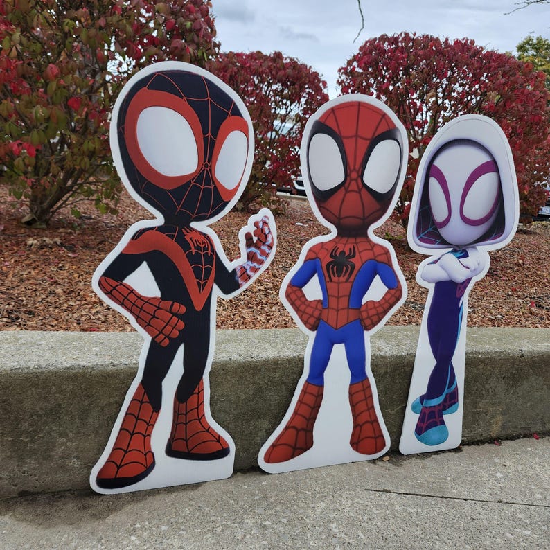 Spidey and His Amazing Friends Party Decor Spidey Birthday Props Spidey ...