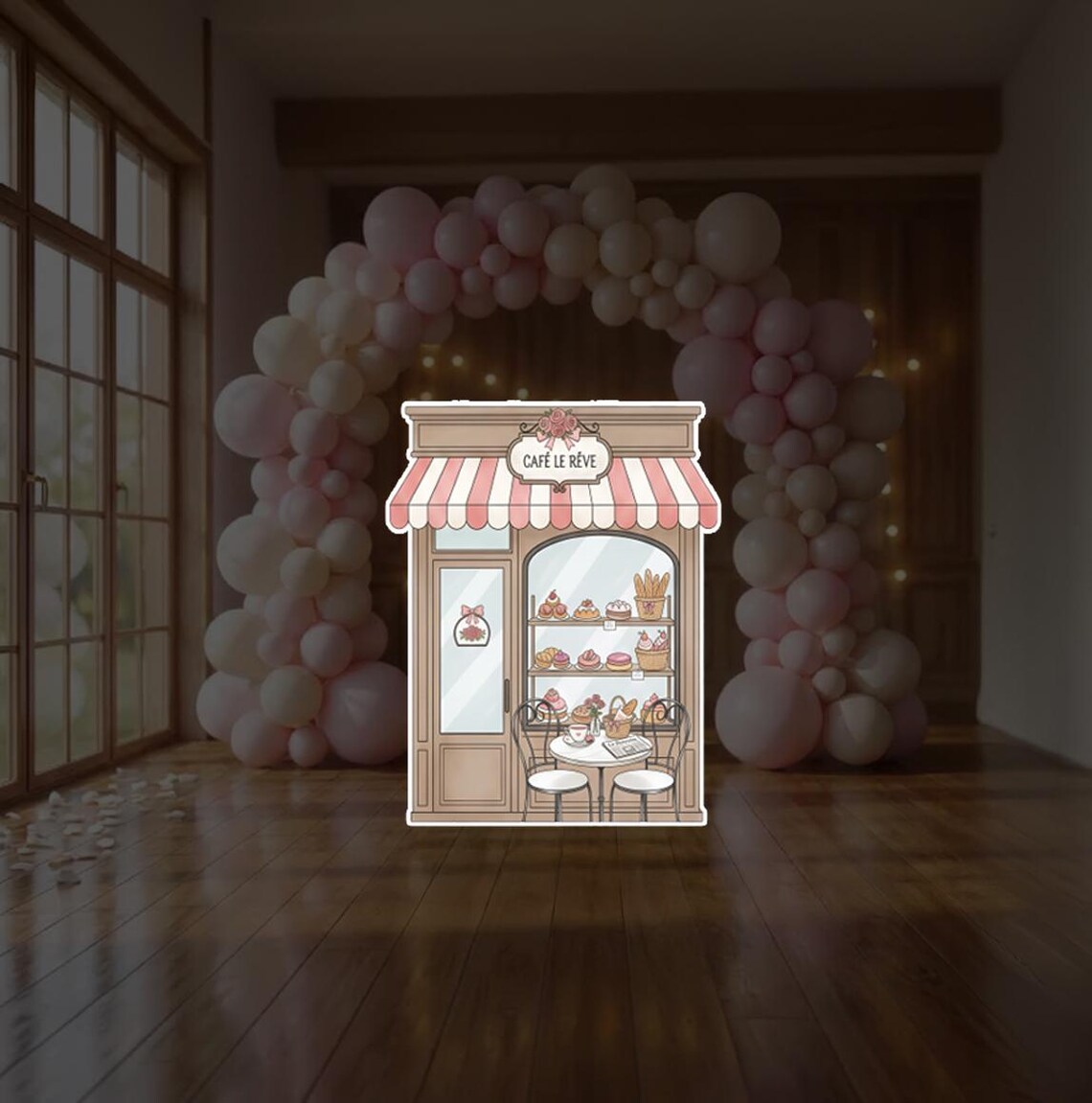 Paris Party Cutouts, Eiffel Tower & Paris Cafe Props, Pink French Baby ...