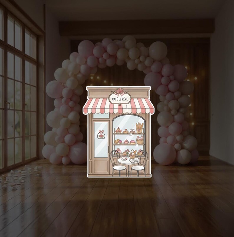 Paris Party Cutouts, Eiffel Tower & Paris Cafe Props, Pink French Baby ...