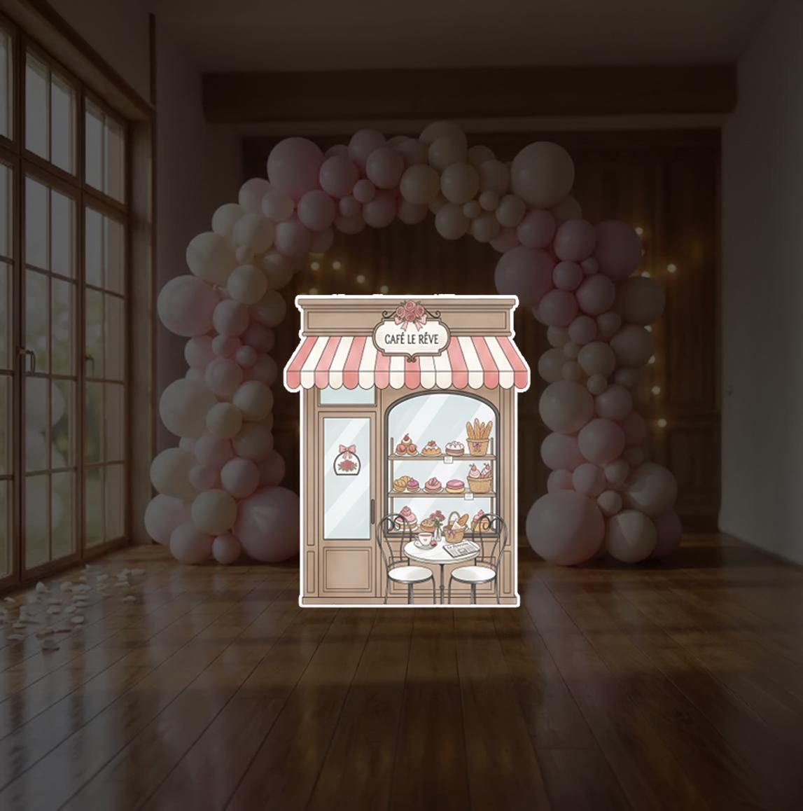 Paris Party Cutouts, Eiffel Tower & Paris Cafe Props, Pink French Baby ...