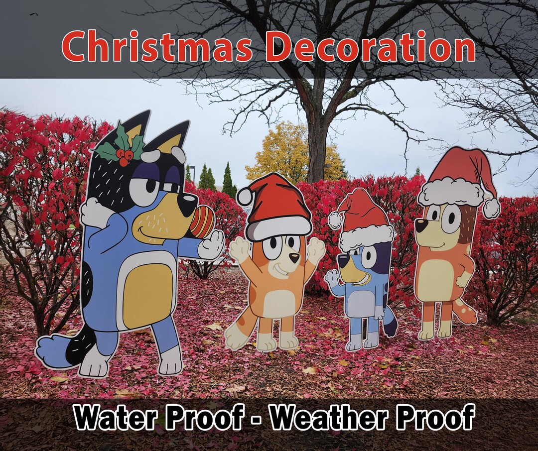 Bluey Christmas Outdoor Decorations Bluey Christmas Decor Bluey ...