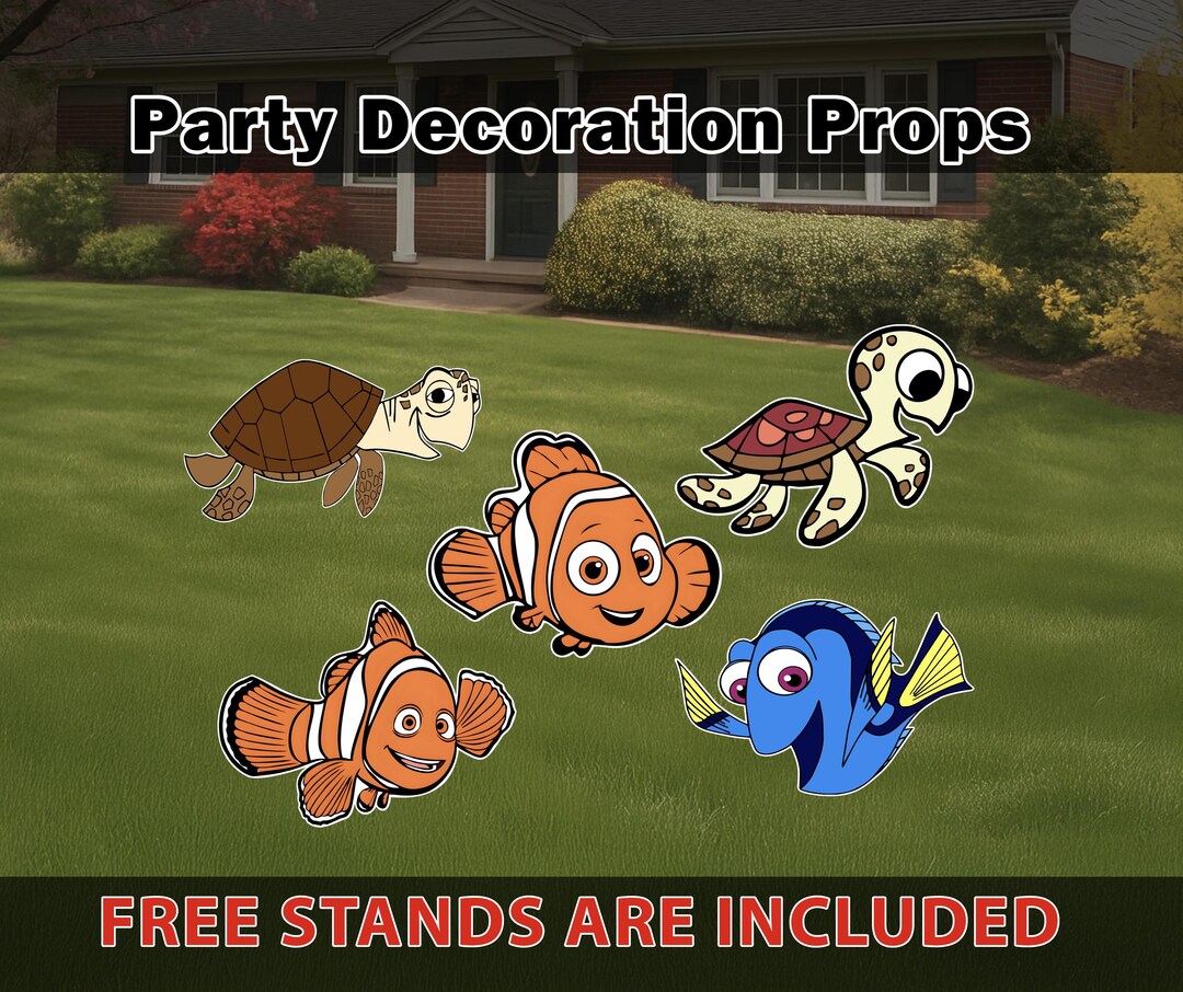 Finding NEMO Birthday Decoration Finding Nemo Cutout Finding Dory ...