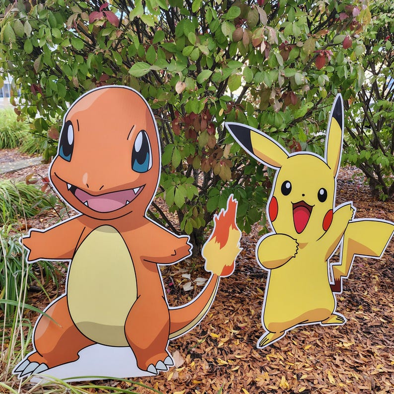 Pokemon Decoration Pokemon Cutouts Pokemon Yard Signs Cut Out Pokemon ...