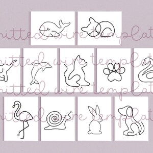 Printable Template for Knitted Wire, Wire Bending, Design Templates ...