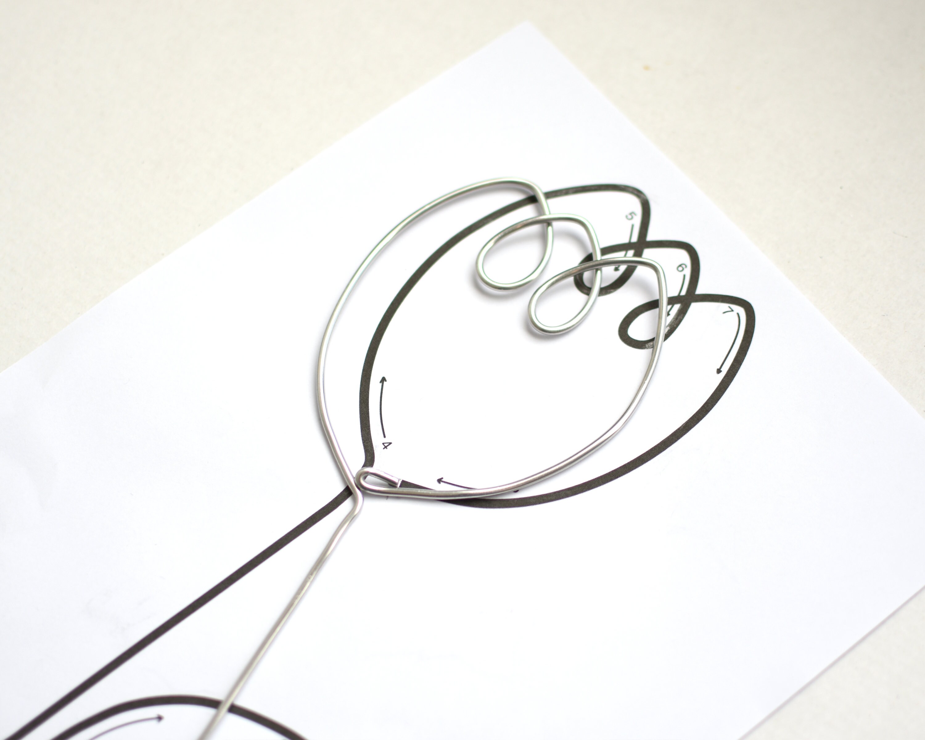 Wire Craft, Printable Knitted Wire Art Template, Flowers, Design ...