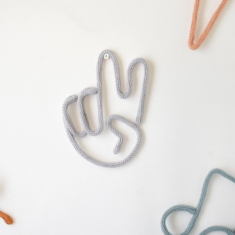 Knit Peace Sign - Etsy
