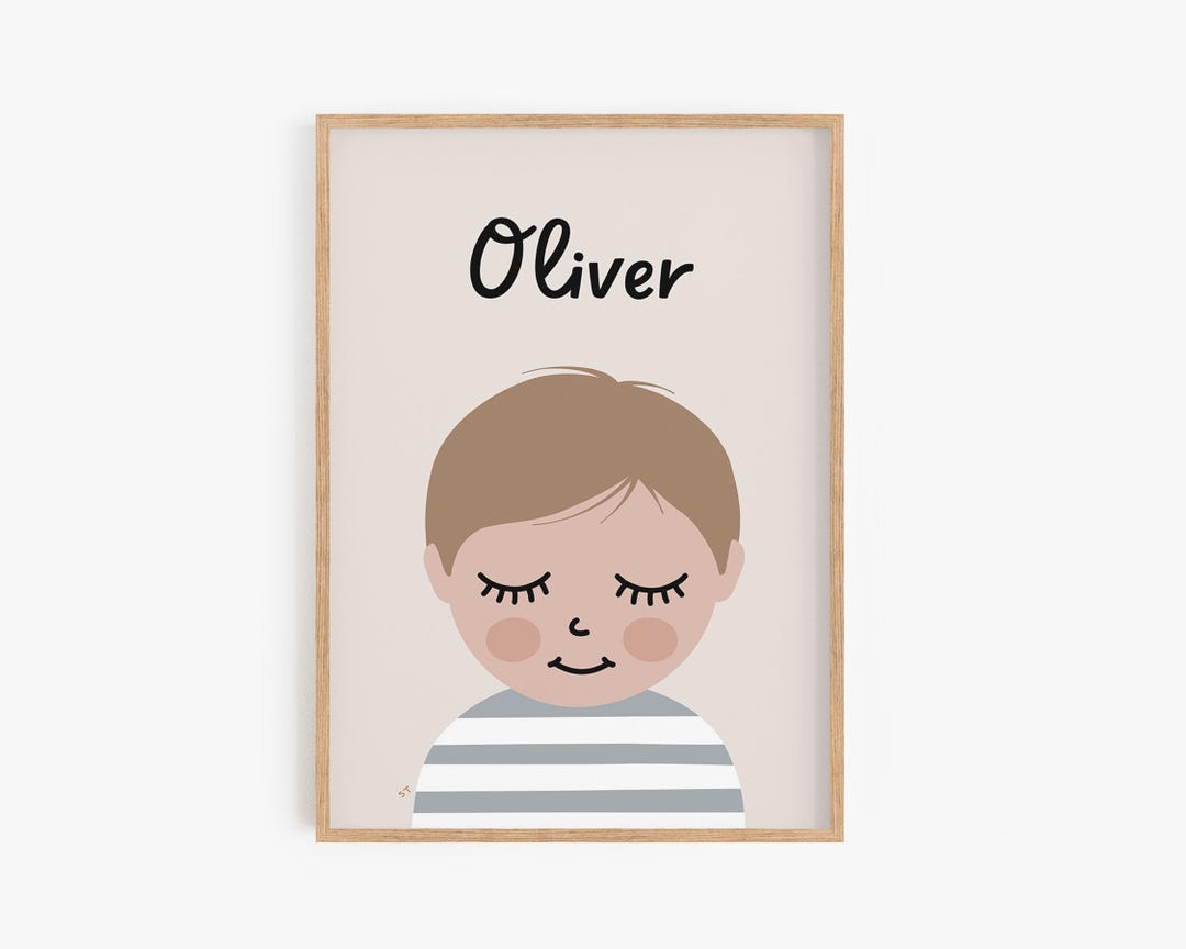 Personalized Name Print, Kids Personalized Wall Art, Personalized Baby ...