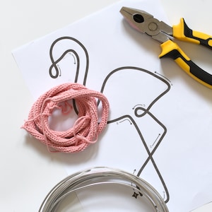 Printable Template for Knitted Wire, Wire Bending, Design Templates ...