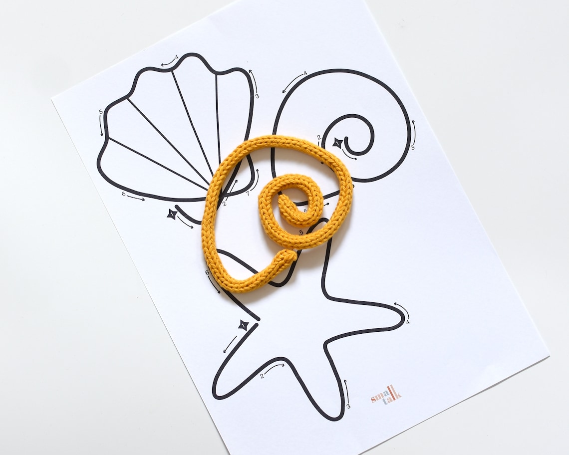 Printable Knitted Wire Art Template, Design Templates, Wire Bending ...