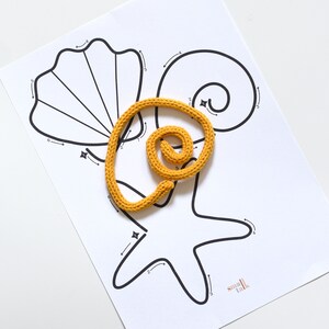 Printable Knitted Wire Art Template, Design Templates, Wire Bending ...