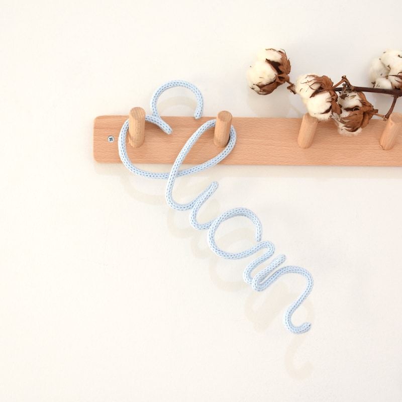 Knitted Wire Word Art - Etsy