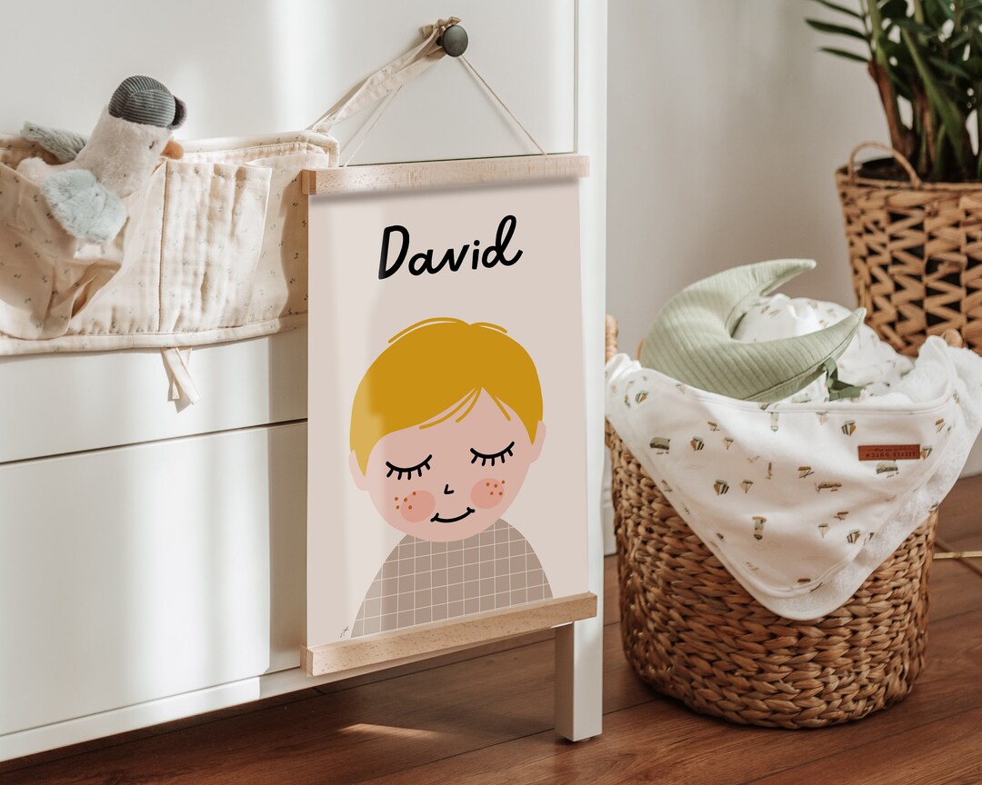 Personalized Name Print, Kids Personalized Wall Art, Personalized Baby ...