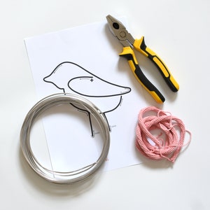 Wire Art Templates, Printable Template for Knitted Wire, Wire Bending ...