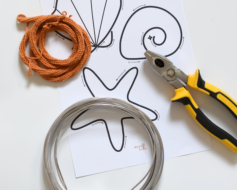 Printable Knitted Wire Art Template, Design Templates, Wire Bending ...