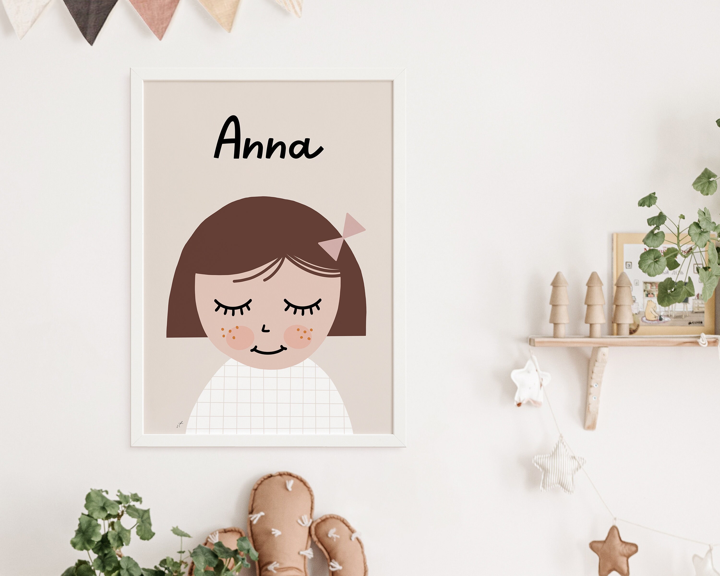 Personalized Name Print, Kids Personalized Wall Art, Personalized Baby ...