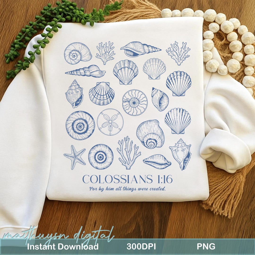 Christian Seashell PNG, Christian Women Faith Bible Verse PNG, Ocean ...