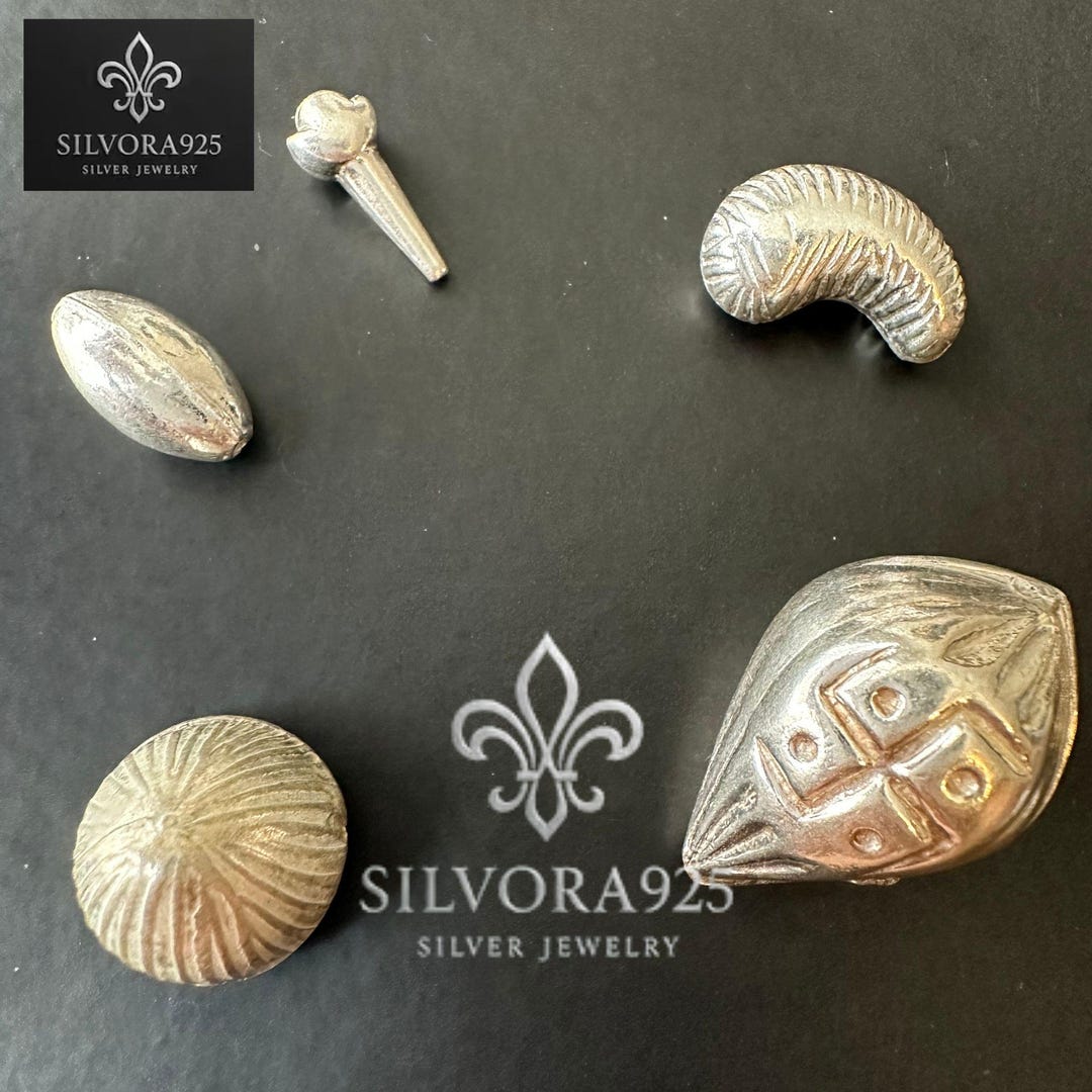 Panch Pooja Samagri 100% Pure Hallmarked Silver Handmade Clove ...