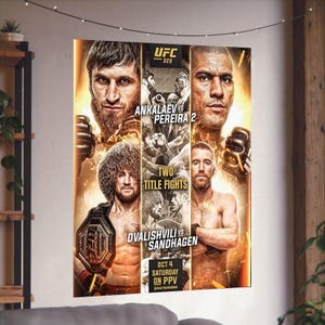 UFC 320 Ankalaev Vs Pereira October 4, 2025 Las Vegas, Nevada Poster ...