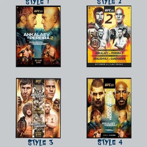 UFC 320 Ankalaev Vs Pereira October 4, 2025 Las Vegas, Nevada Poster ...