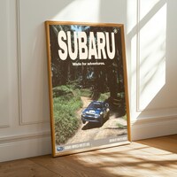 Subaru History, Timeline, Generations Car Models Poster, Hand ...