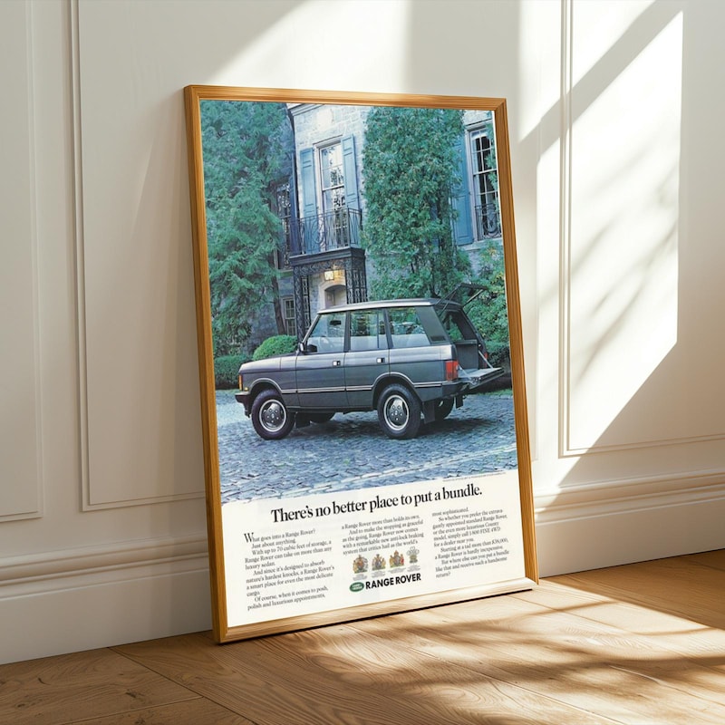 Vintage Range Rover Poster - Etsy