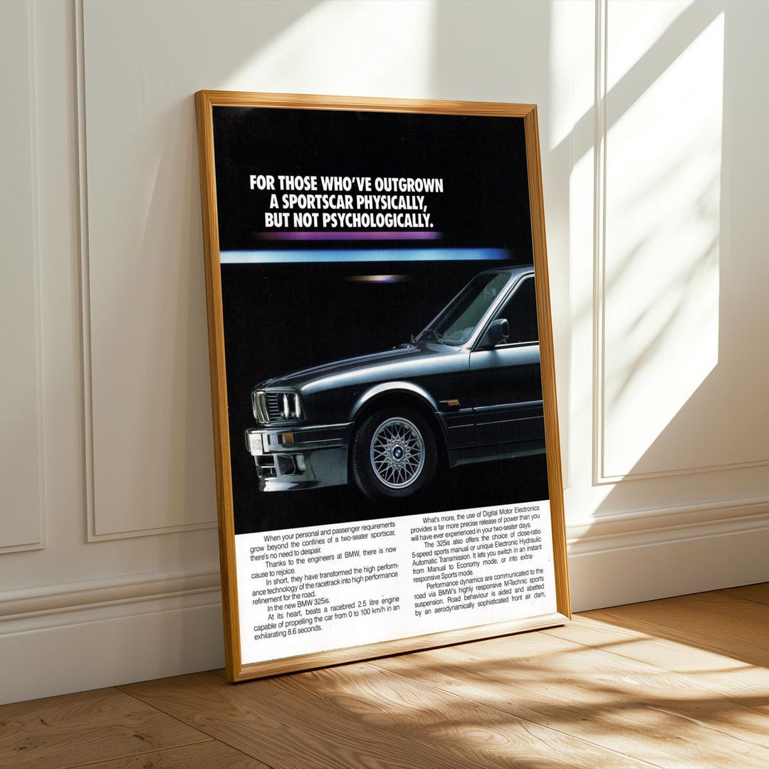 Black BMW Coupe Poster | Gradient Line Automotive Wall Art - Etsy UK
