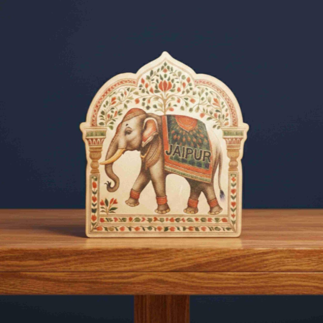 Jaipur Elephant Wall Art Sticker, Rajasthani Decor - Etsy