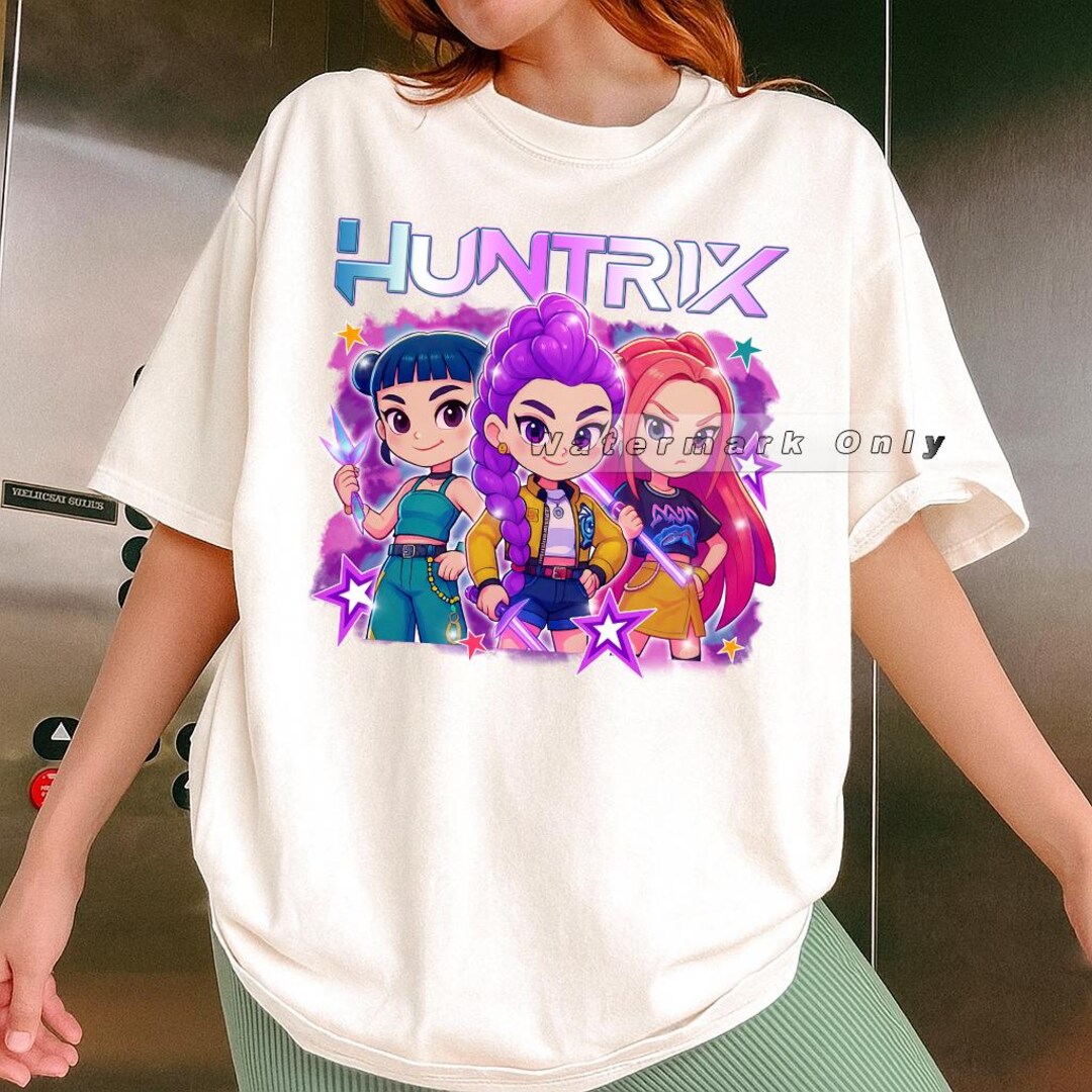 Unisex Huntrix Shirt, Zoey Huntrx, Rumi Huntrx, Mira Huntrx, Saja Boys ...
