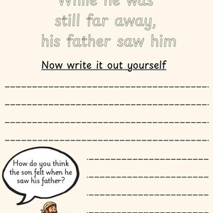 Forgiving Father Bible Story Activity Pack: Sunday School Printable ...